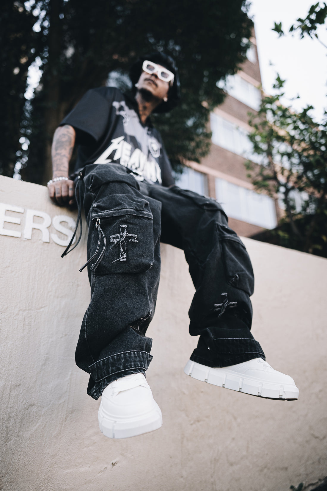 Heavens COG Black Stone Washed Denim