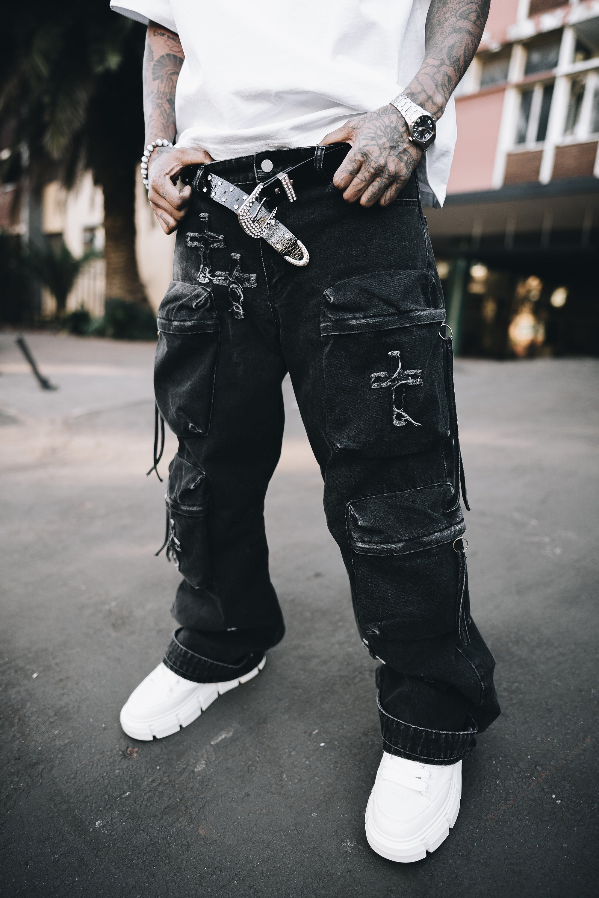 Heavens COG Black Stone Washed Denim